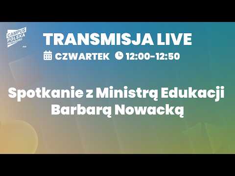 Spotkanie z Ministrą Edukacji Barbarą Nowacką