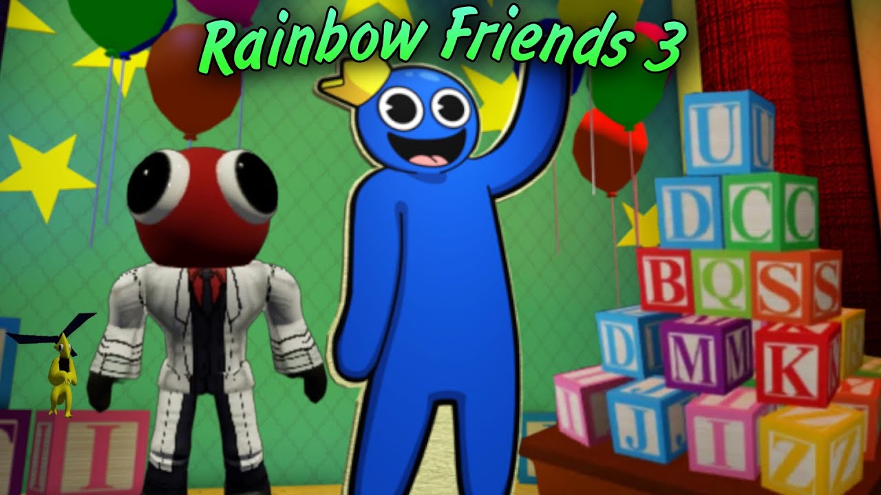 Играем в Roblox Rainbow Friends 3 - YouTube