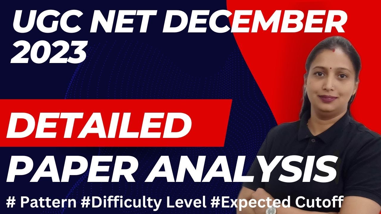 Exam Analysis Computer Science 7 December 2023 Ugc Net 2023 Rashmi Vishwakarma Paper I