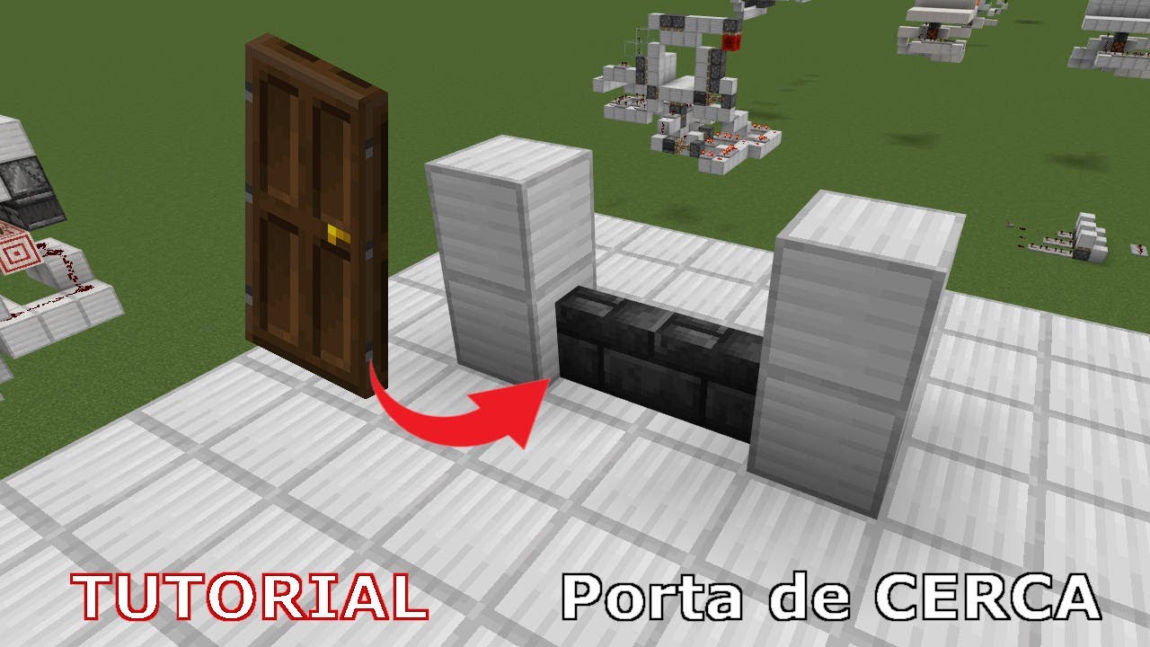 Tutorial: Como fazer uma porta de cerca no Minecraft (MCBE) - YouTube