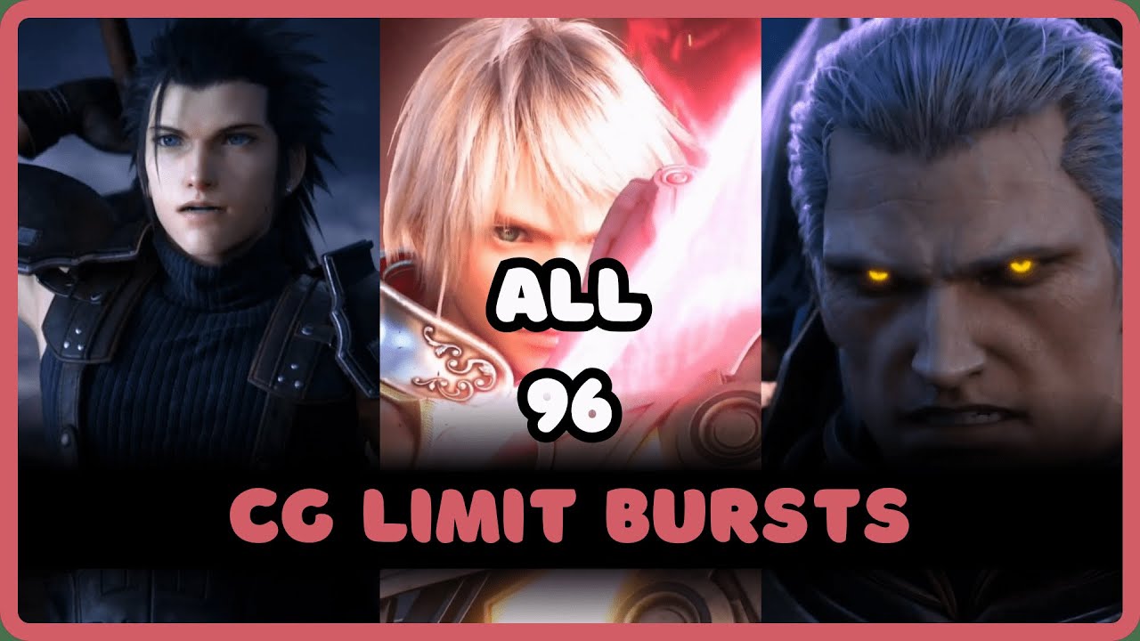 All 96 Characters CG Limit Bursts | Final Fantasy Brave Exvius - YouTube