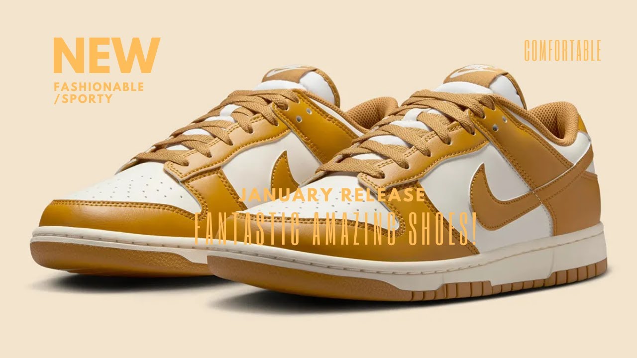 Nike Dunk Low Mustard/White Men's/Shoe/Trainers/Sneaker - HF5441-108 ...