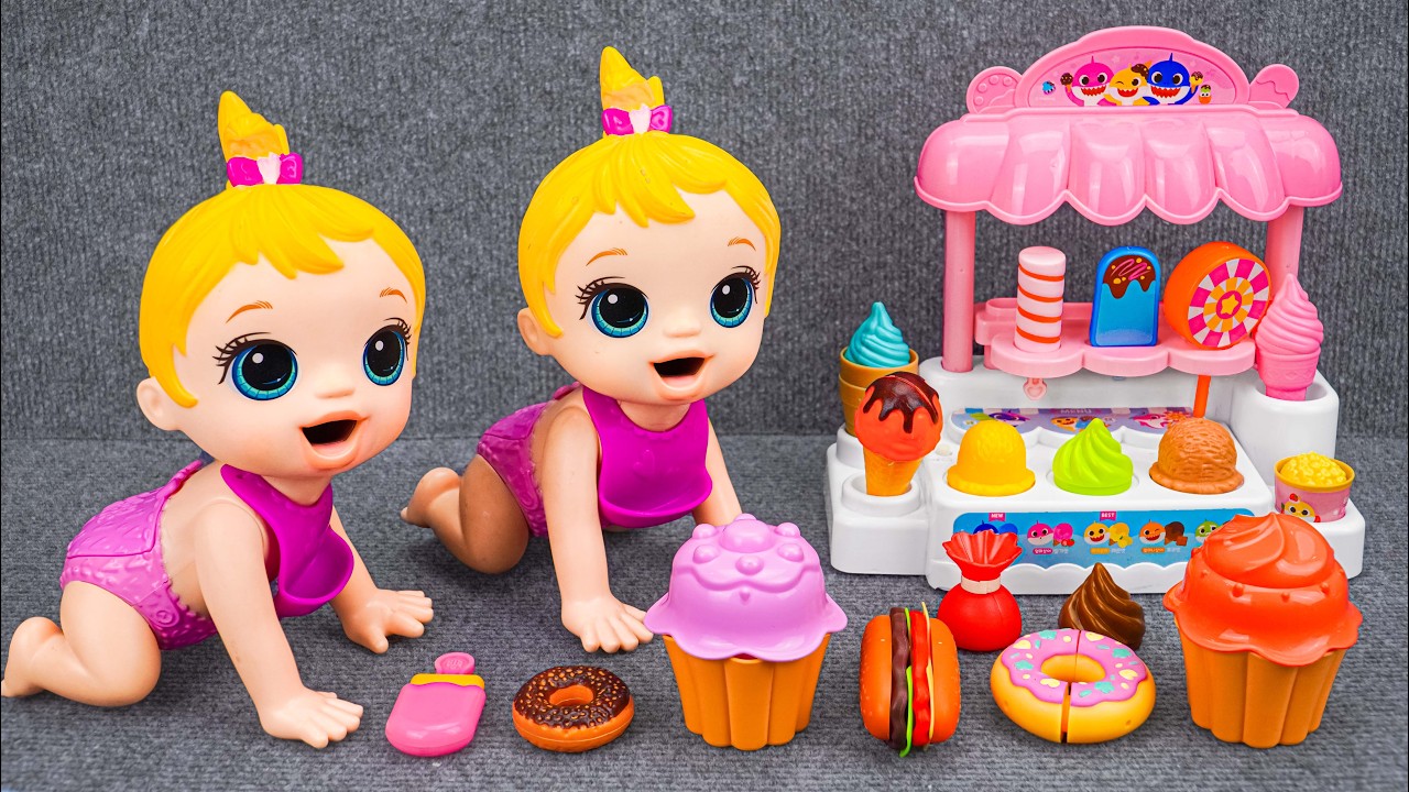125 Minutes Satisfying with Unboxing Happy Baby Alive Ice Cream Set ...