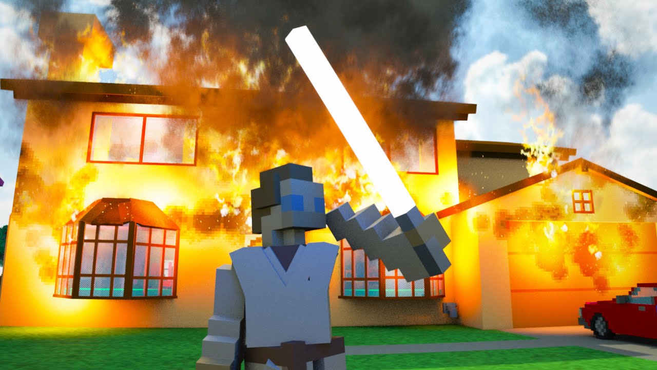 Obi Wan Kenobi sets the Simpsons house on FIRE - Teardown - YouTube
