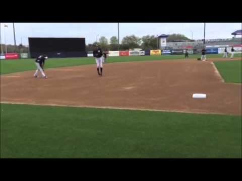 Alex Rodriguez fielding drills 2-26-15 - YouTube