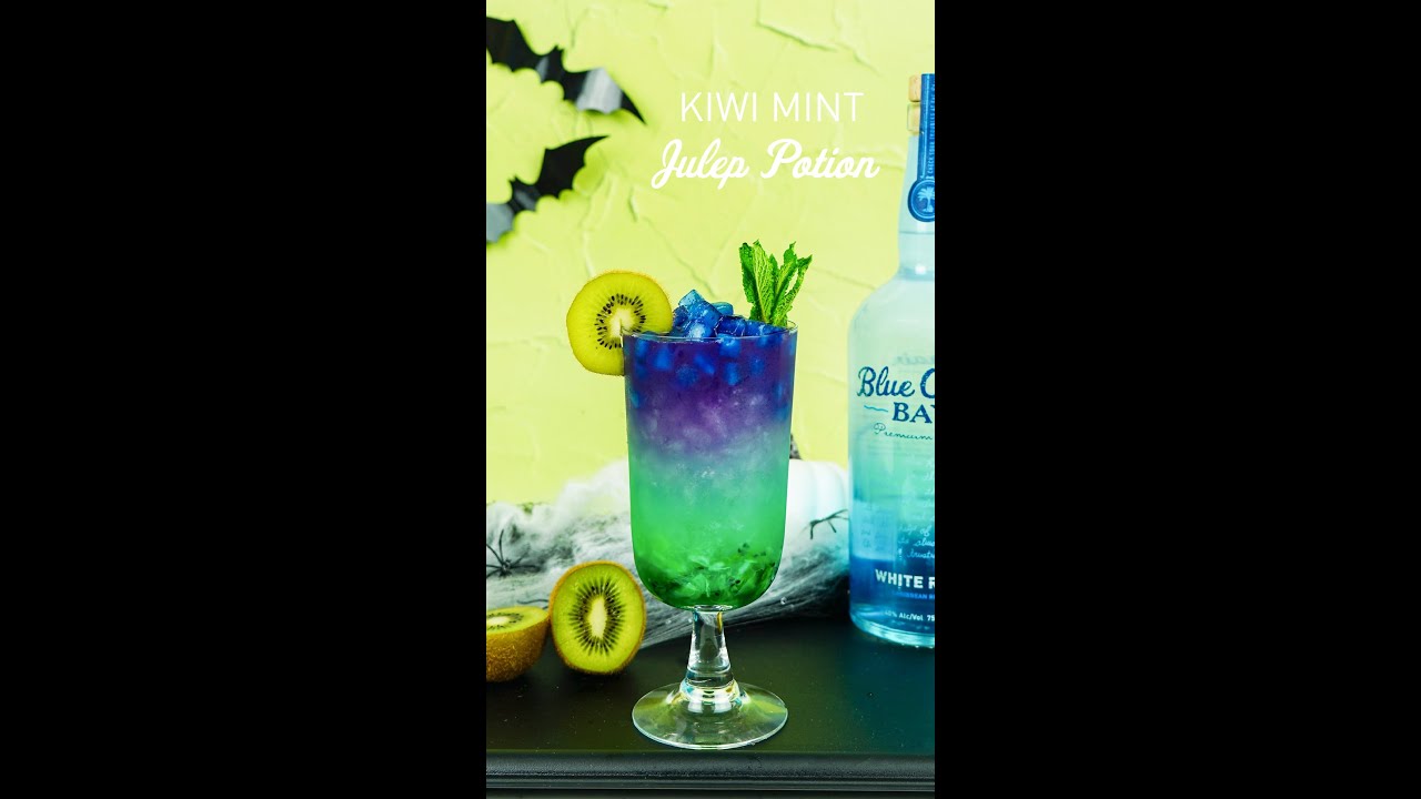 Kiwi Mint Julep Potion - Halloween Cocktail - YouTube