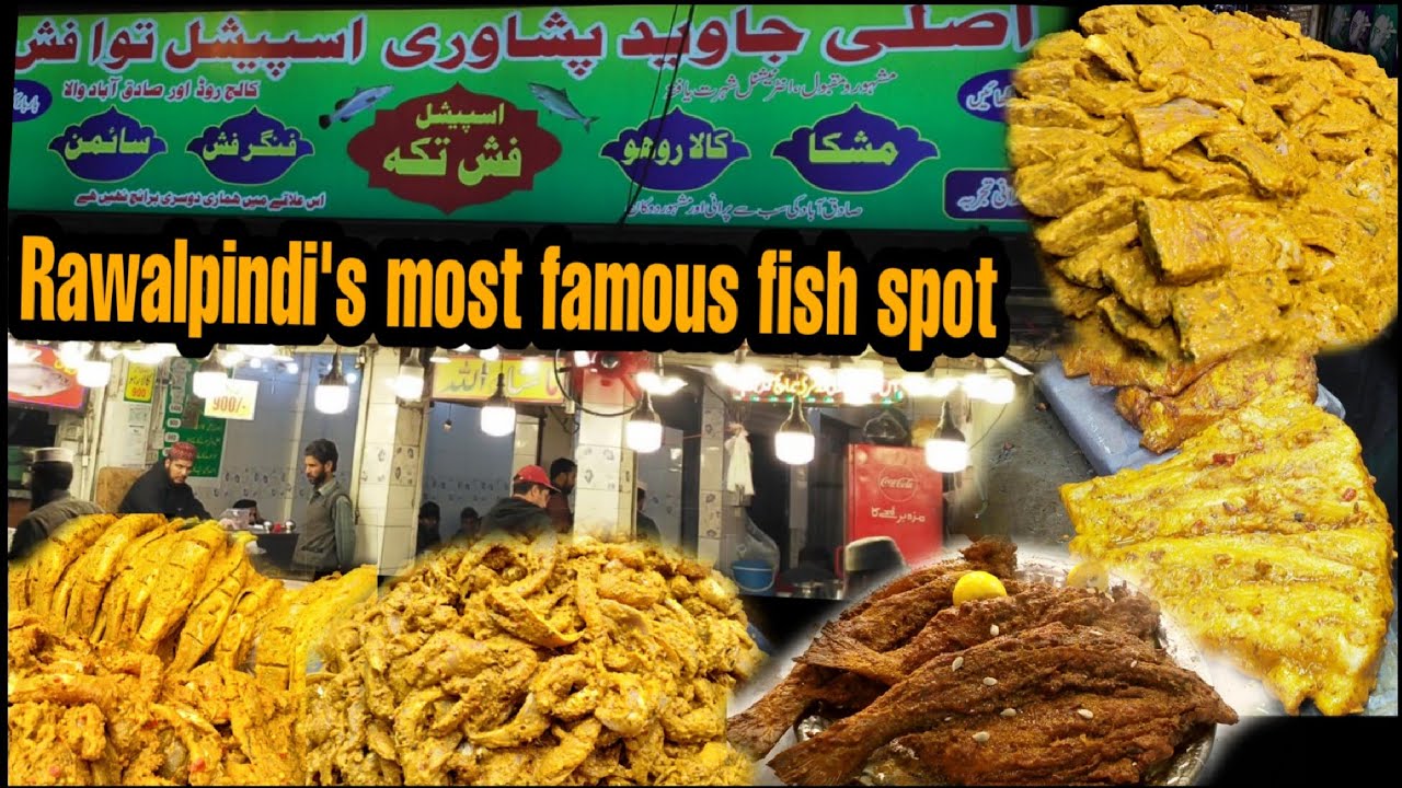 Rawalpindi's most famous Javed Fish spot in Saddar | Coating and Making ...