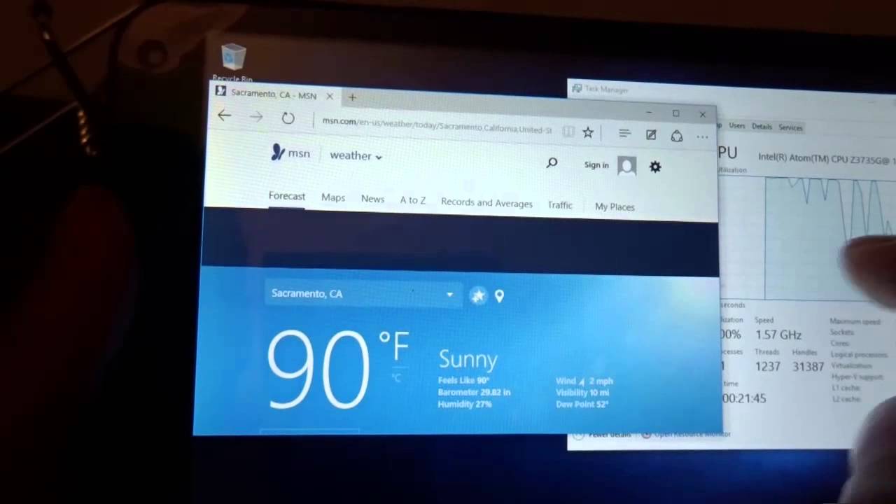 HP Stream 7- Windows 10 First Look - YouTube