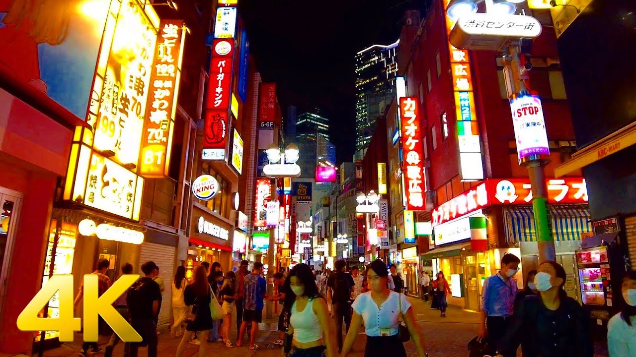 【4K】Night Walk in Tokyo - Shibuya and Red Light District, Japan 渋谷（東京散歩 ...