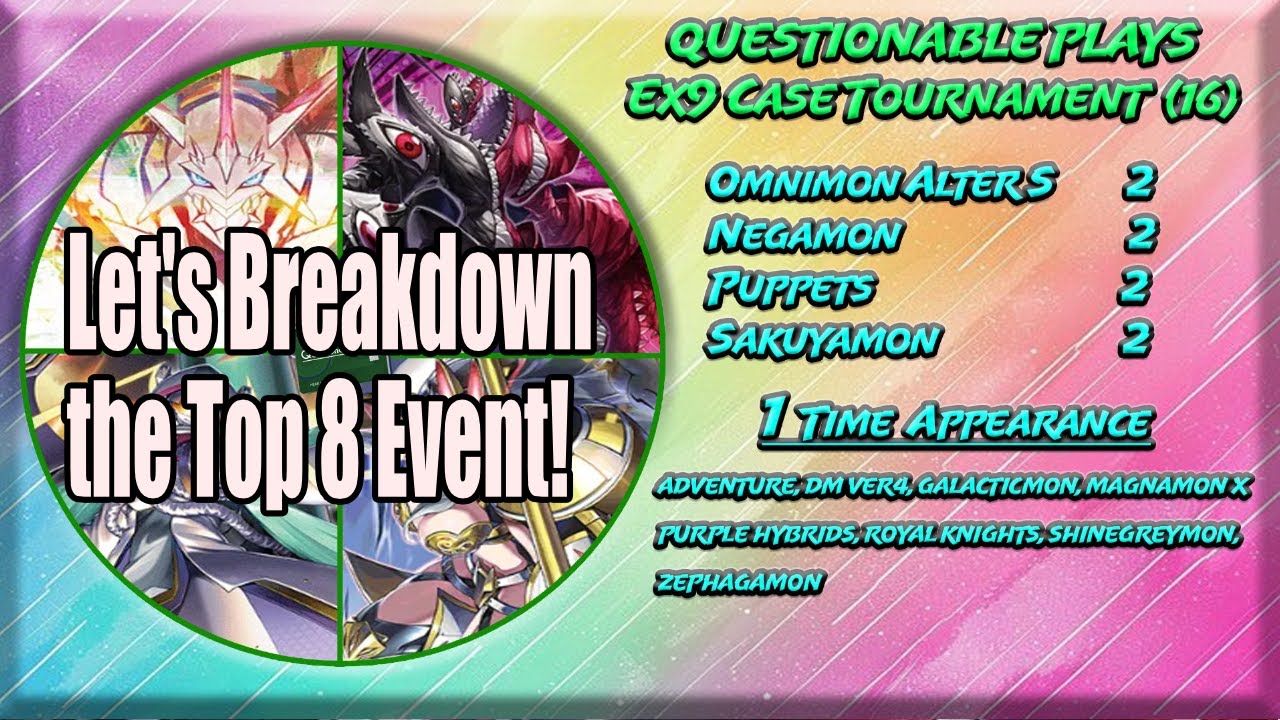 Questionable Plays EX-09 Case! Event Top 8 Breakdown | Digimon Card Game - YouTube