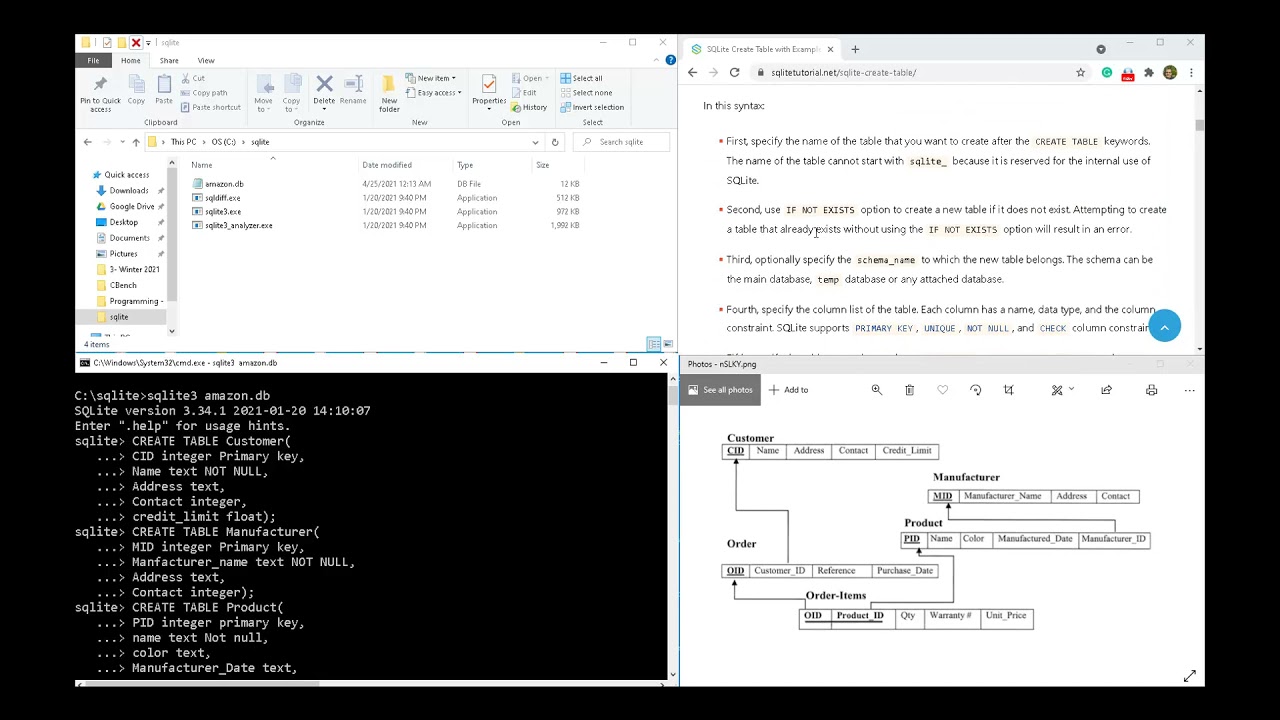 SQLITE SQL DDL CREATE DROP ALTER TABLE Implementation SQLITE SQL DDL CREATE DROP ALTER TABLE Implementation