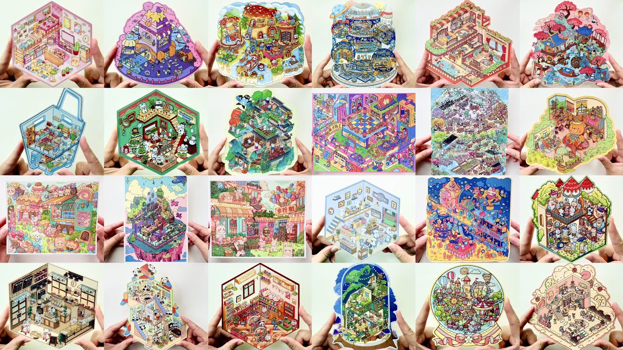Scene Stickers Collection | ASMR | No BGM - YouTube