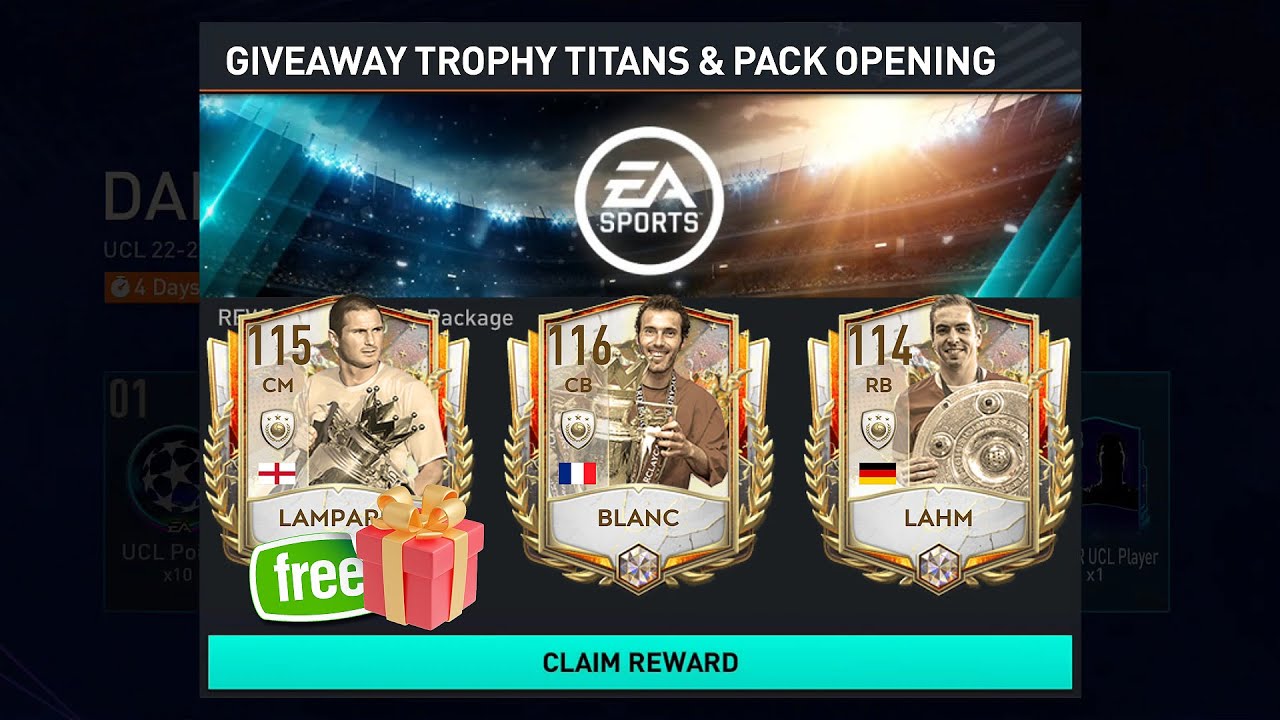 Free Gift FIFA Mobile || Trophy Titans Pack Opening and Pass Giveaway ...