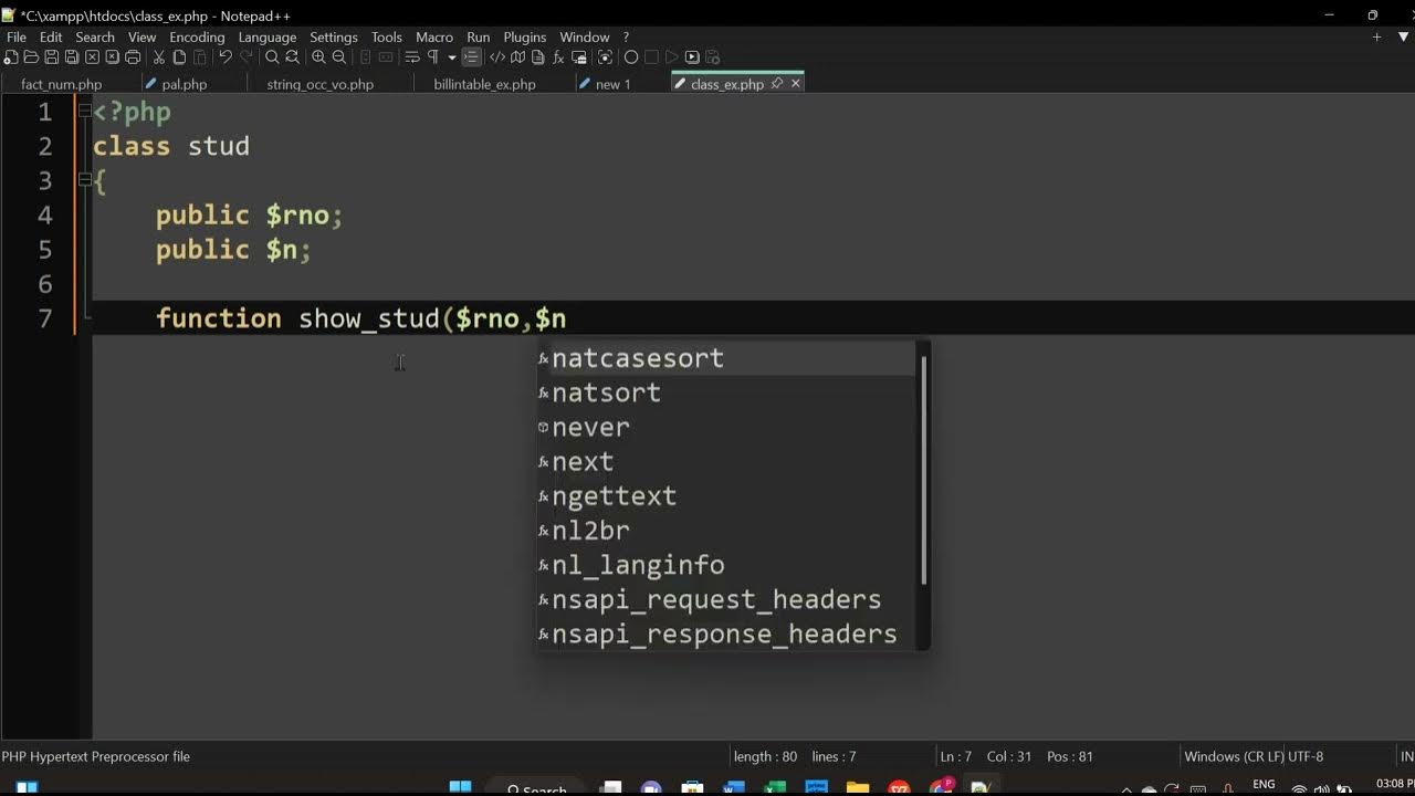PHP Class and Objects - YouTube