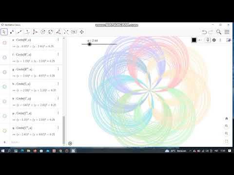 Tutorial membuat Bunga pada Aplikasi Geogebra - YouTube