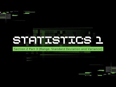Measures of Dispersion: Range, Standard Deviation and Variance - YouTube