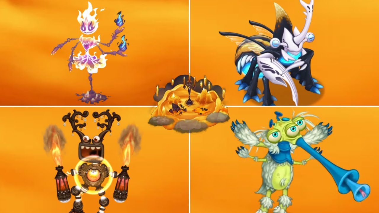 Fire Haven 2026 - Epic Candelavra - All Monsters Sounds And Animations ...