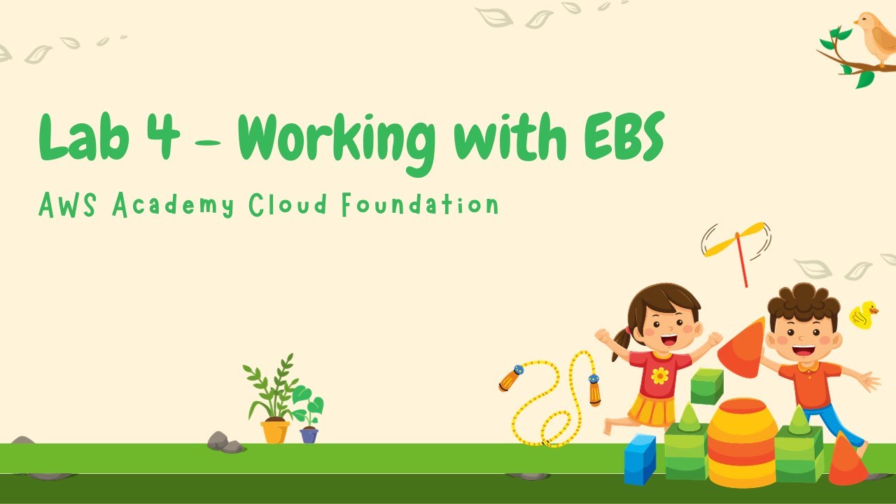 Lab 4 - Working with EBS | AWS Academy Cloud Foundations - YouTube