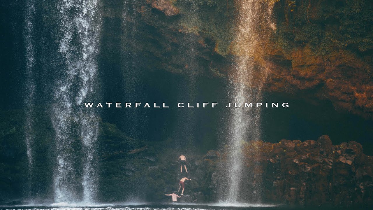 Waterfall Cliff Jumping New Zealand - YouTube