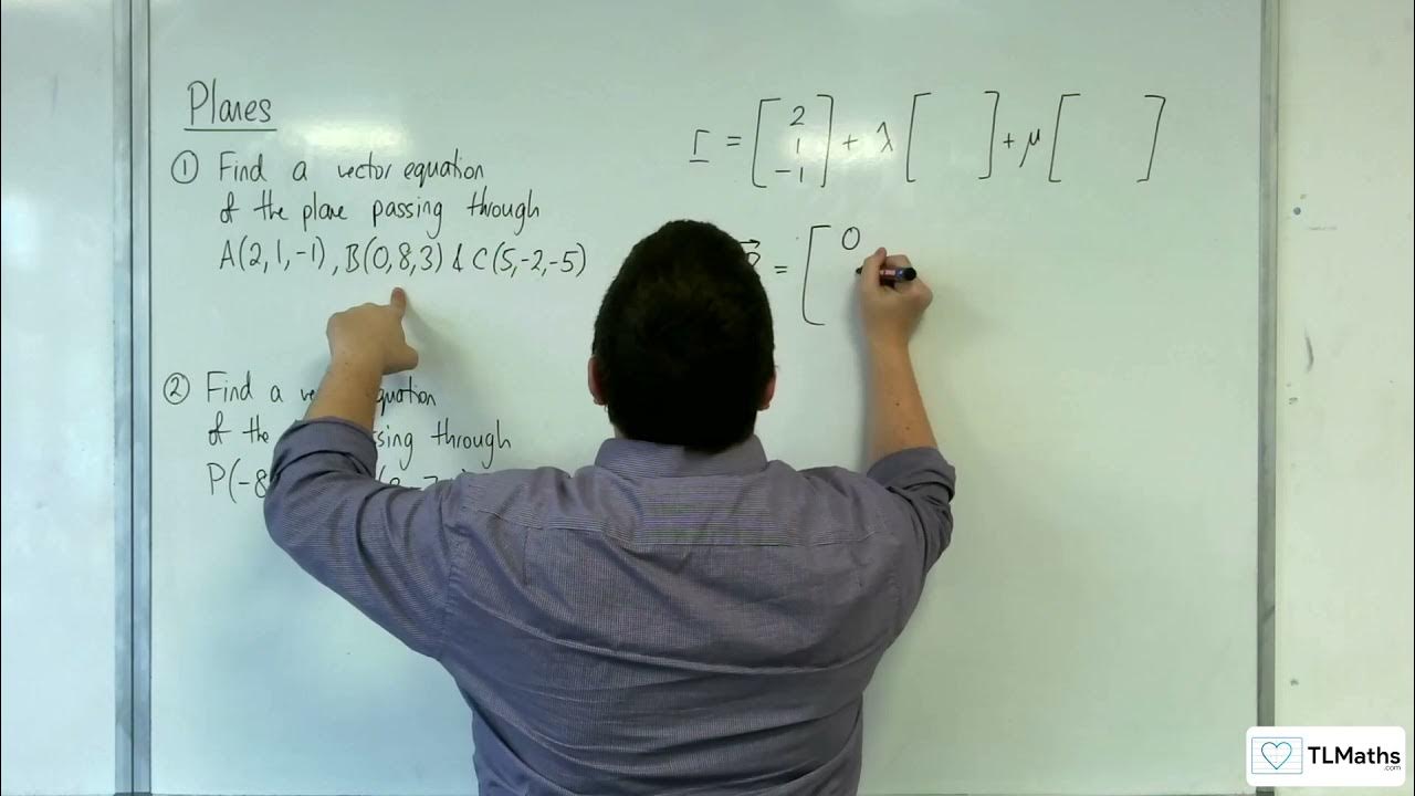 A-Level Further Maths F2-02 Planes: Examples of Finding Vector ...