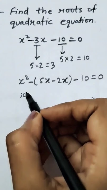 Quadratic Equations #shorts - YouTube