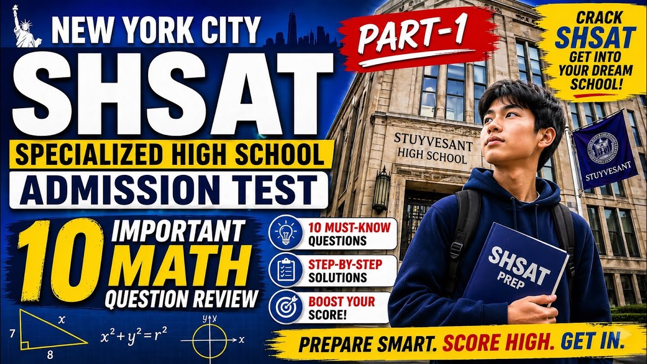 NYC Speialized High School Admission Test (SHSAT)Math Practice Test ...