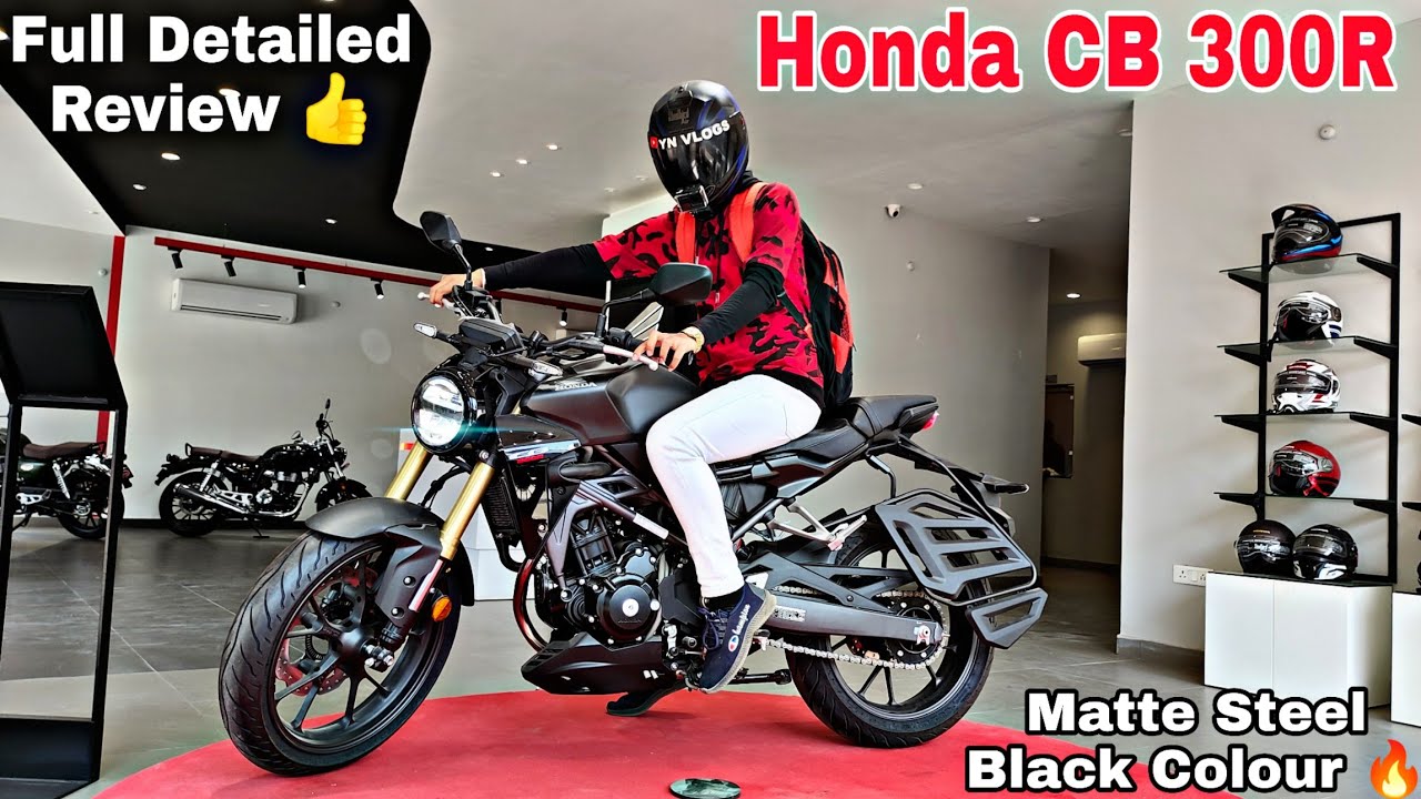 2022 Honda CB 300R || Matte Steel Black Colour || Full Detailed Review ...