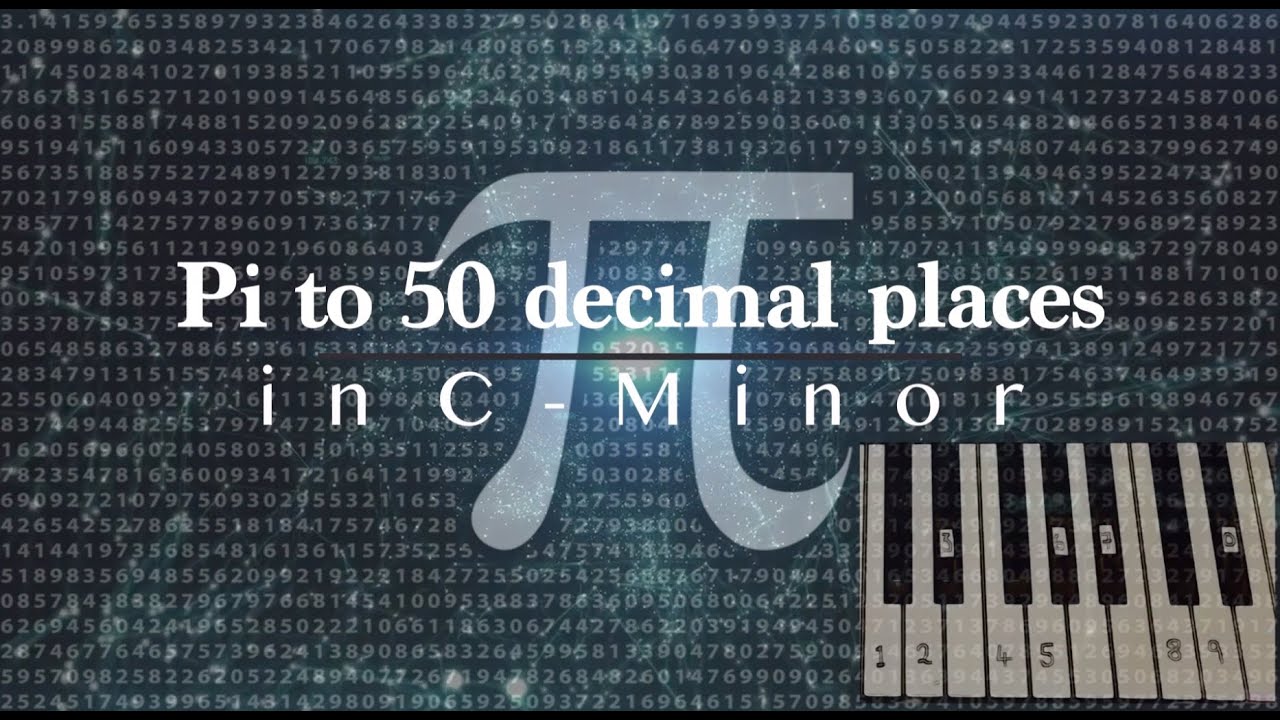 Pi To 50 Decimal Places In C Minor YouTube Pi To 50 Decimal Places In C Minor YouTube