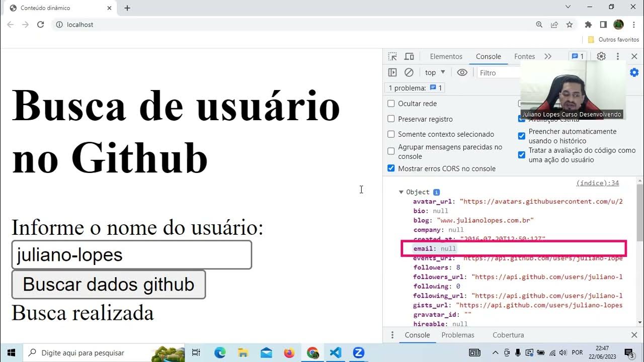 Consumindo API e acessando resposta no dev-tools - YouTube