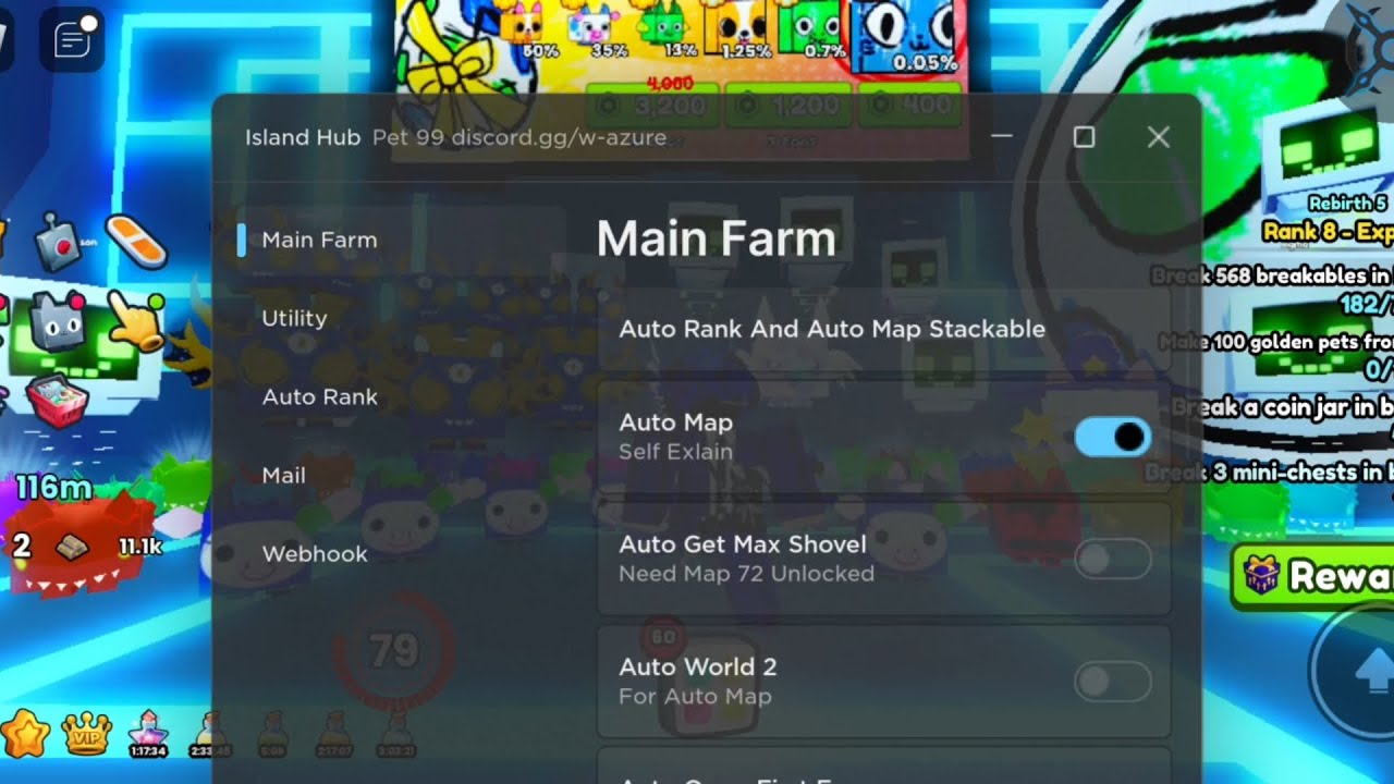 Pet Simulator 99 New Op script Update/AutoRankup/AutoFarm/Many more ...