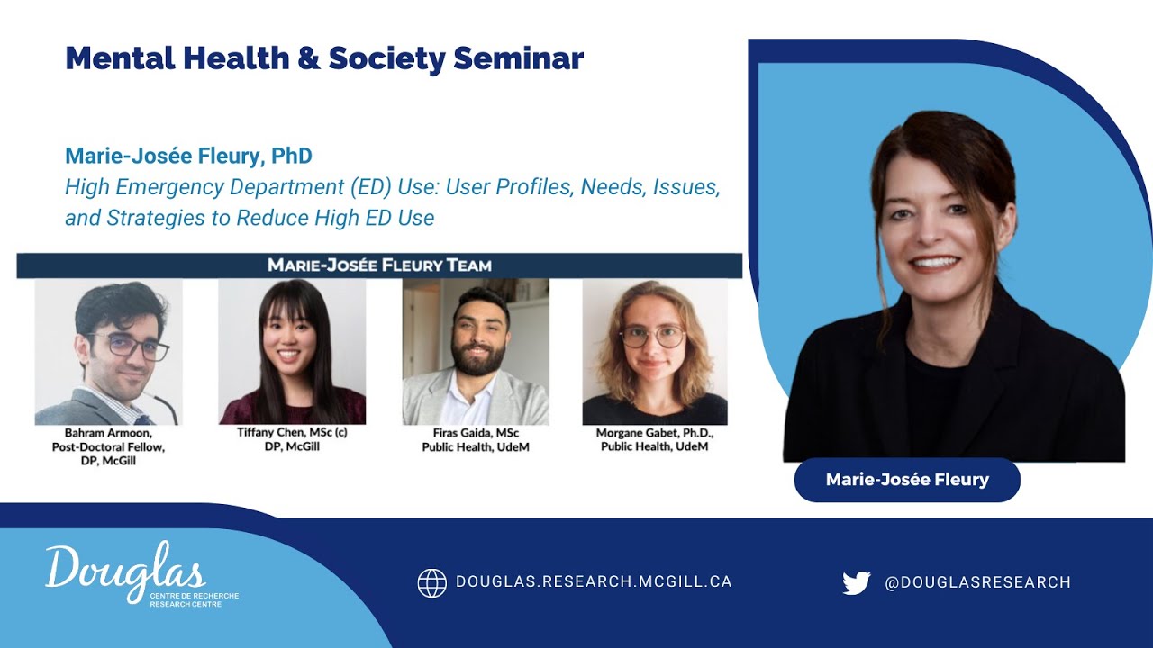Dr. Marie-Josée Fleury and team - Mental Health & Society Seminar - Nov ...