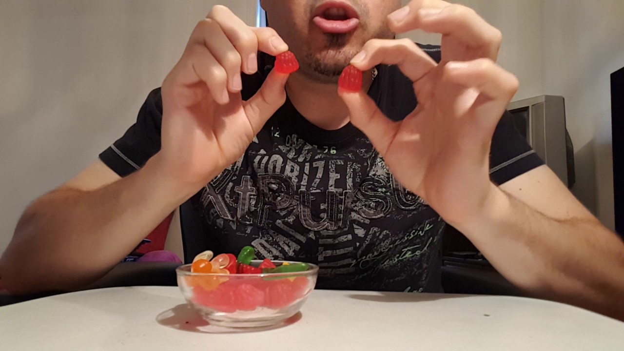 Eating Chewy Gummy Candy - ASMR Relaxing Eating Sounds - YouTube