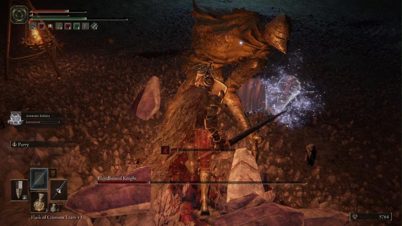 ELDEN RING: Bloodhound Knight Boss Felled - YouTube