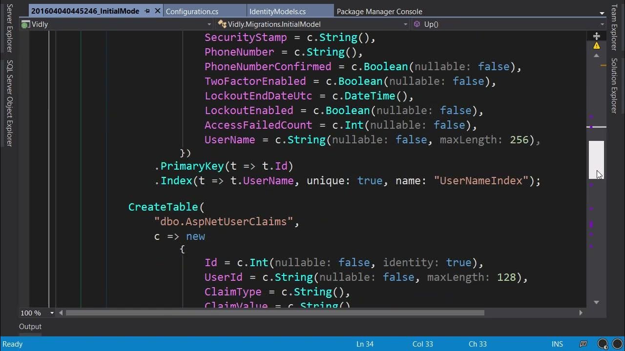 ASP.NET #23 - Code first Migrations [By Mosh Hamedani] - YouTube