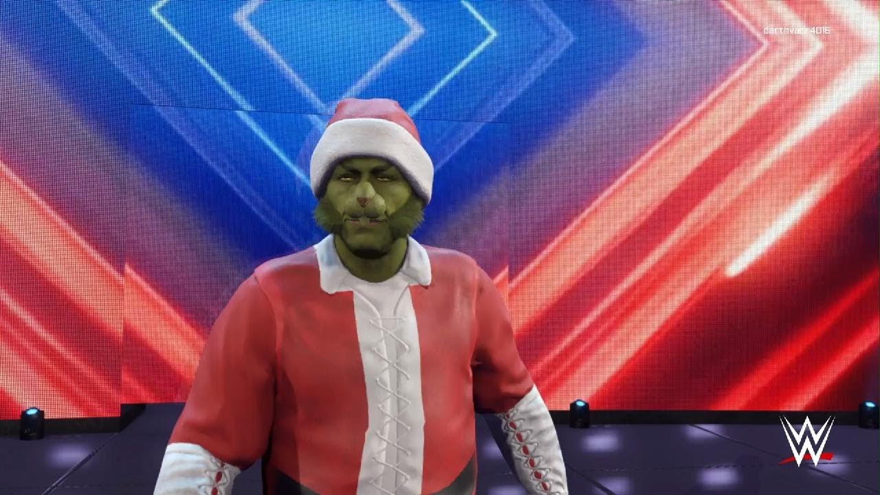 WWE 2K25 the grinch vs Santa Claus - YouTube