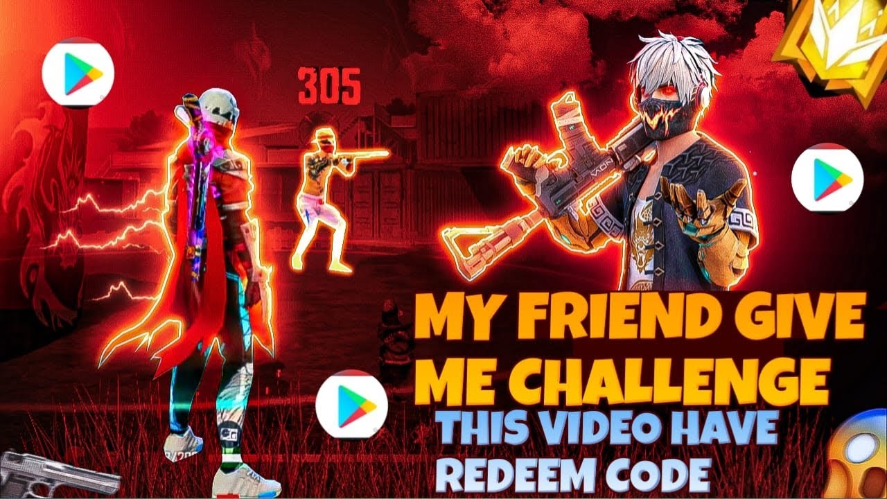 MY FRIEND CS RANK 1V3 CHALLENGE... 🔥🔥🔥 FREE REDEEM CODE NEXT LEVEL FUN ...