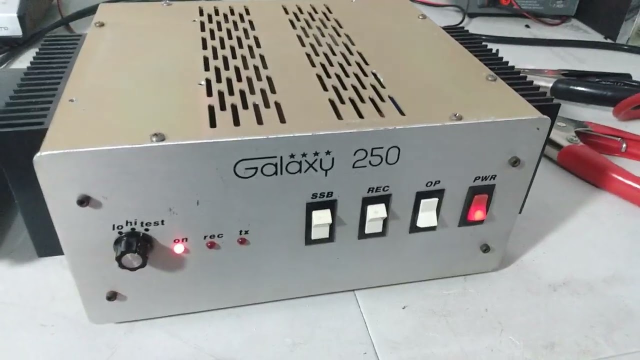 Galaxy 250 Base Amplifier 110v, ssb, pre amp - YouTube