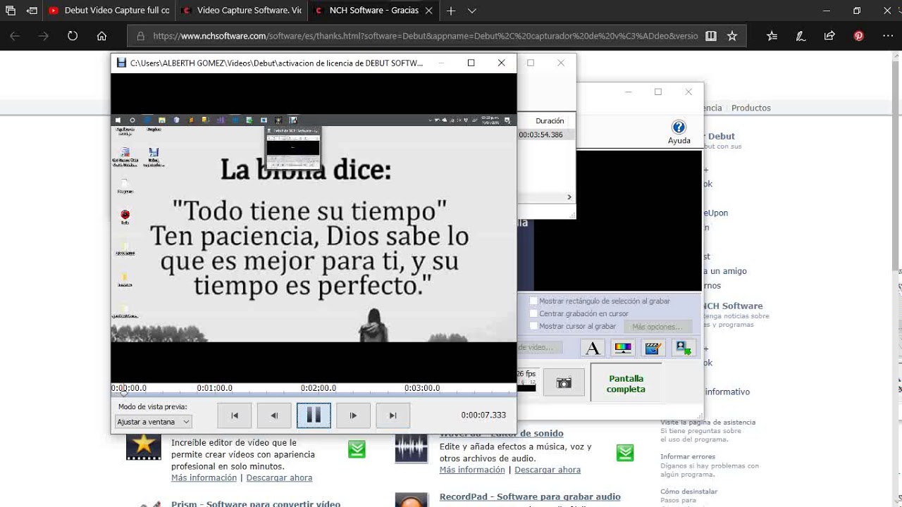 activacion de licencia de DEBUT SOFTWARE part 2 - YouTube