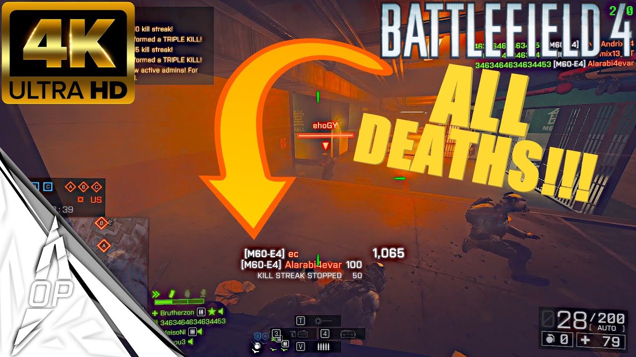 BF4 SPRAY N PRAY EP.6 [M60-E4] _ BATTLEFIELD 4 PC GAMEPLAY [4K 60FPS] #m60 #4k #60fps #bf4 - YouTube