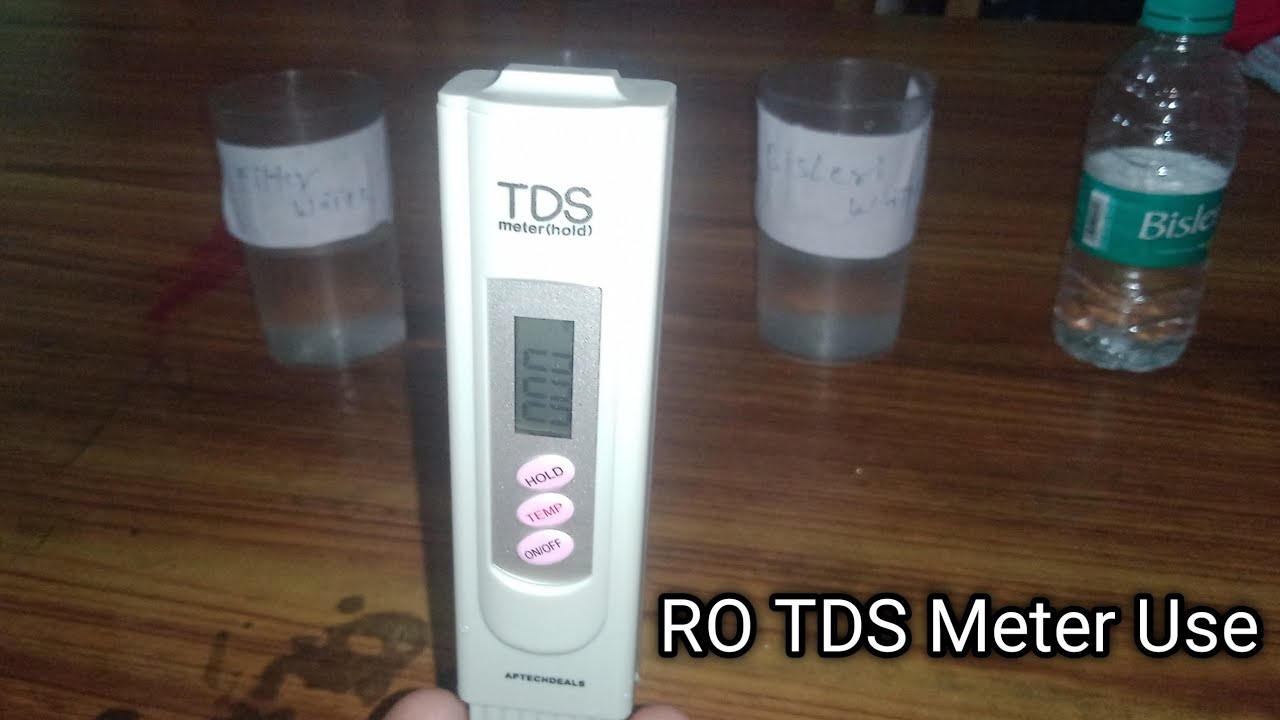 TDS Meter Use | How To Use TDS Meter (Total Dissolved Solids) - YouTube