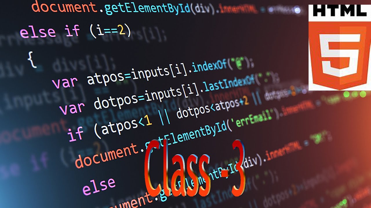 Html Class 3 Youtube