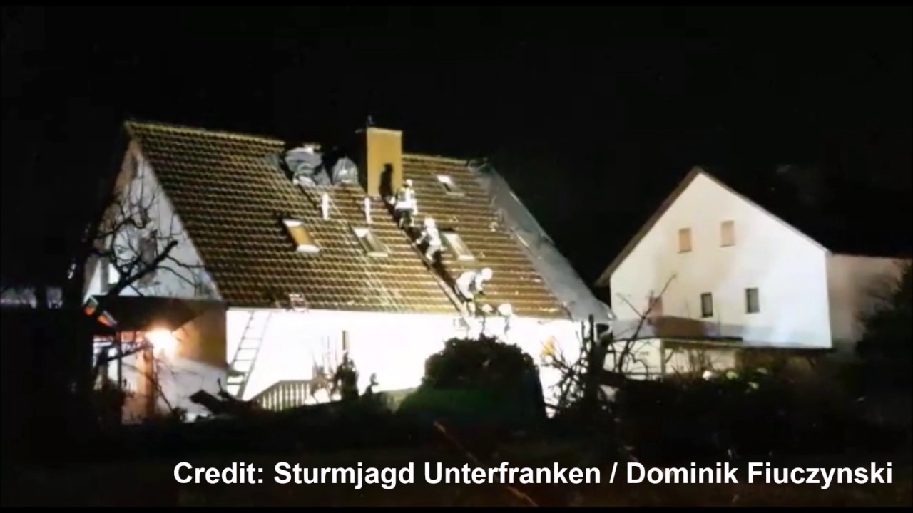Tornado in Kürnach bei Würzburg (Unterfranken) - 09. März 2017 - YouTube
