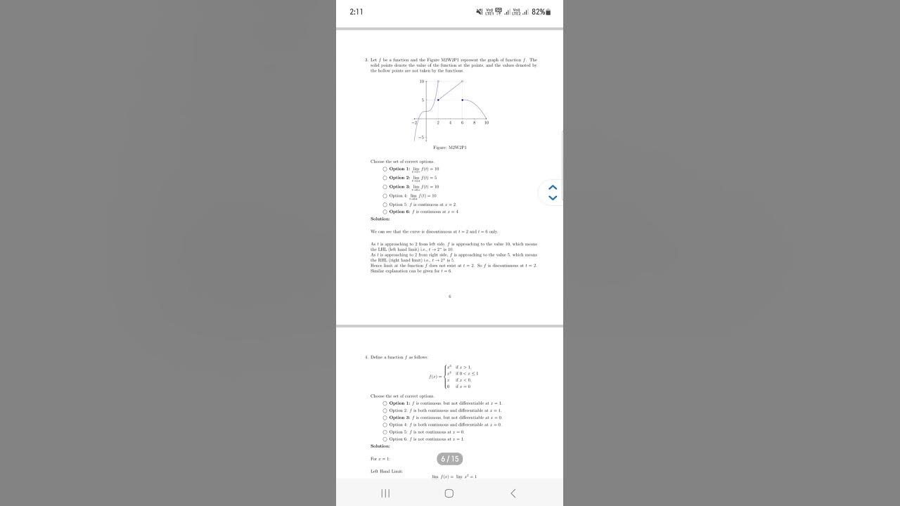 Maths 1 week 8 practice assignment 8 Solution iit madras #video|#viral#viralvideo - YouTube