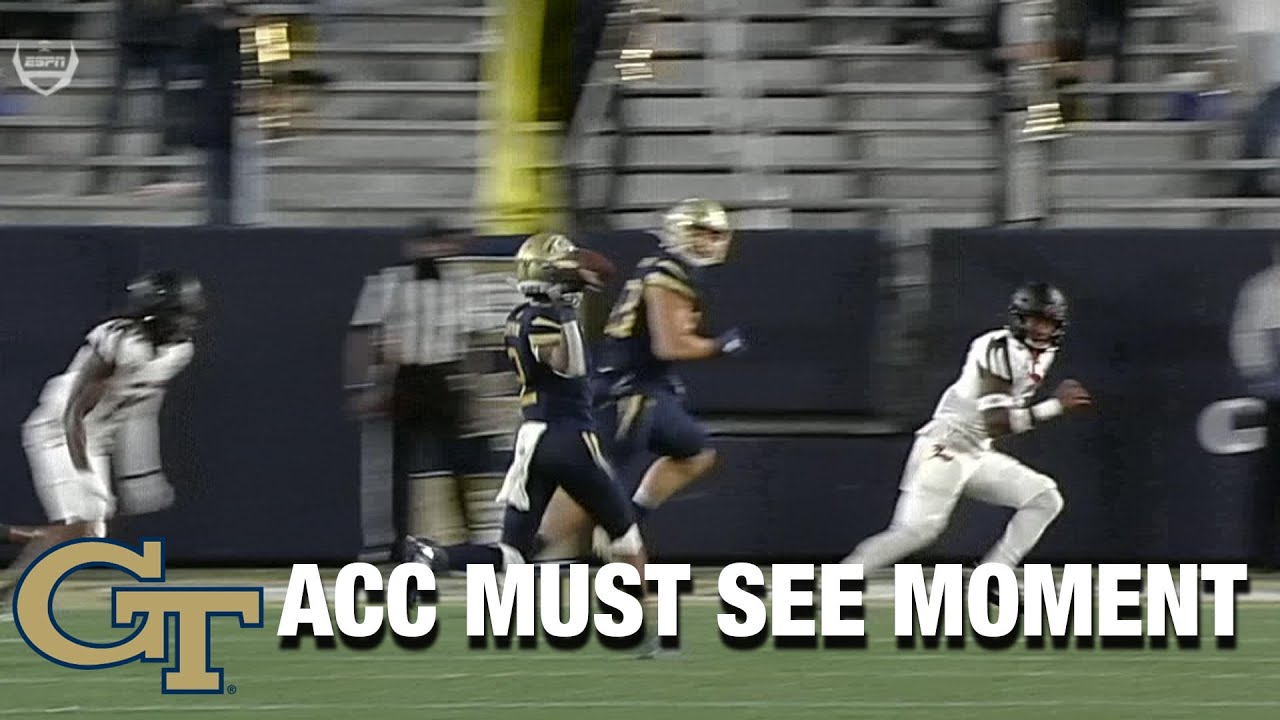 Georgia Tech WR Ahmarean Brown Finds Jalen Camp For A Touchdown - YouTube