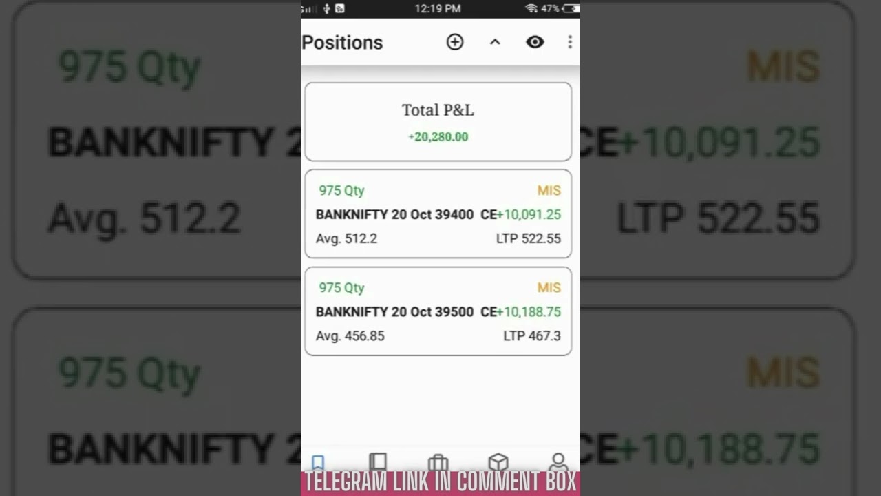 Live Intraday Trade Running Profit Option Treading Banknifty Nifty