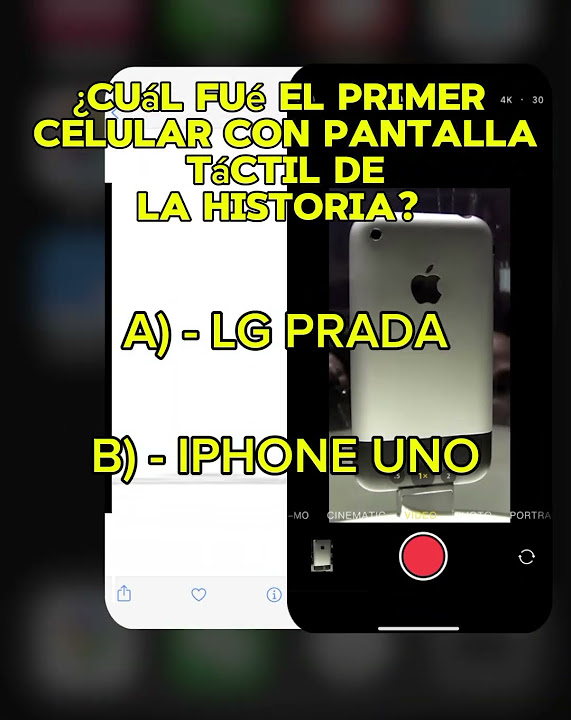 Cuál fué el primer celular con nada más que una pantalla táctil de la historia? Son teclado ...