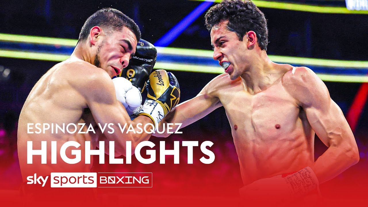Rafael Espinoza vs Edward Vasquez | Highlights | WBO Featherweight World Title - YouTube