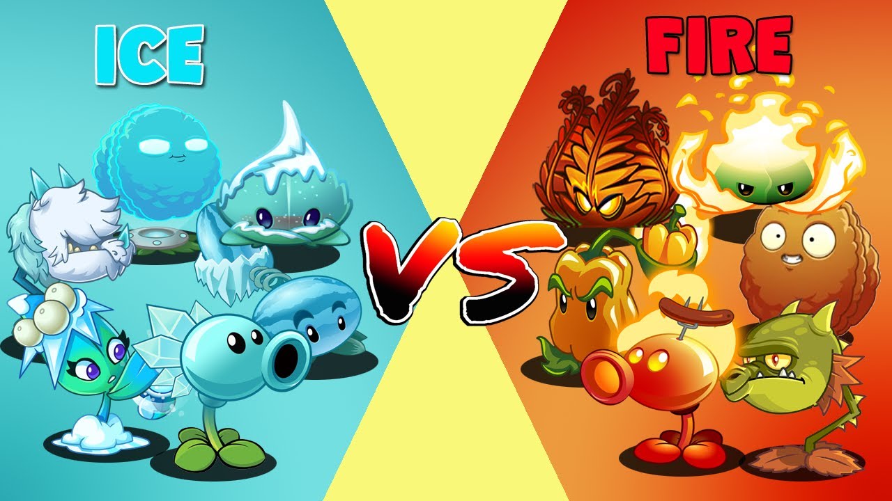 Plants Vs Zombies 2 ICE Vs FIRE -Plant Vs Plant-That Team Can Win? PvZ ...
