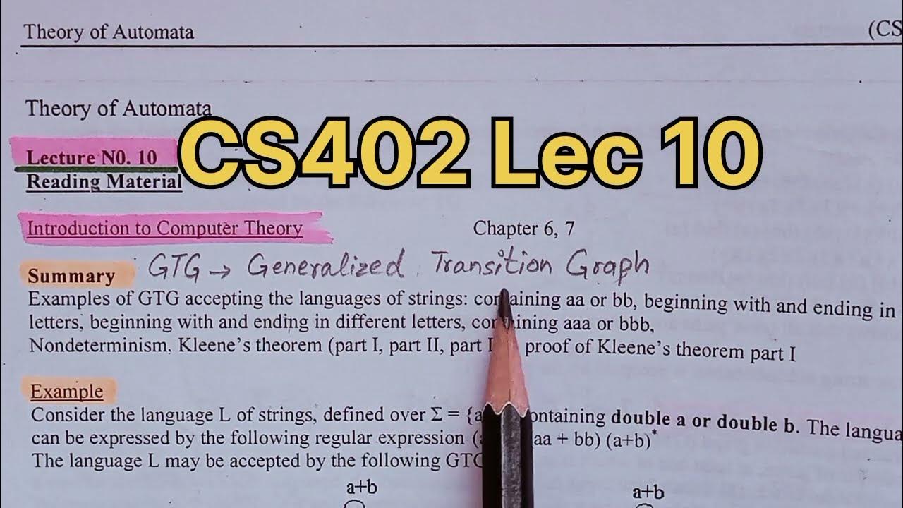 CS402 midterm preparation|| lecture 10|| - YouTube