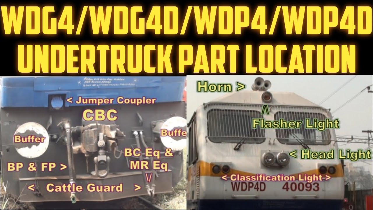 WDG4 PARTS LOCATION।WDP4DPART LOCATION।WDG4 under track part location ...